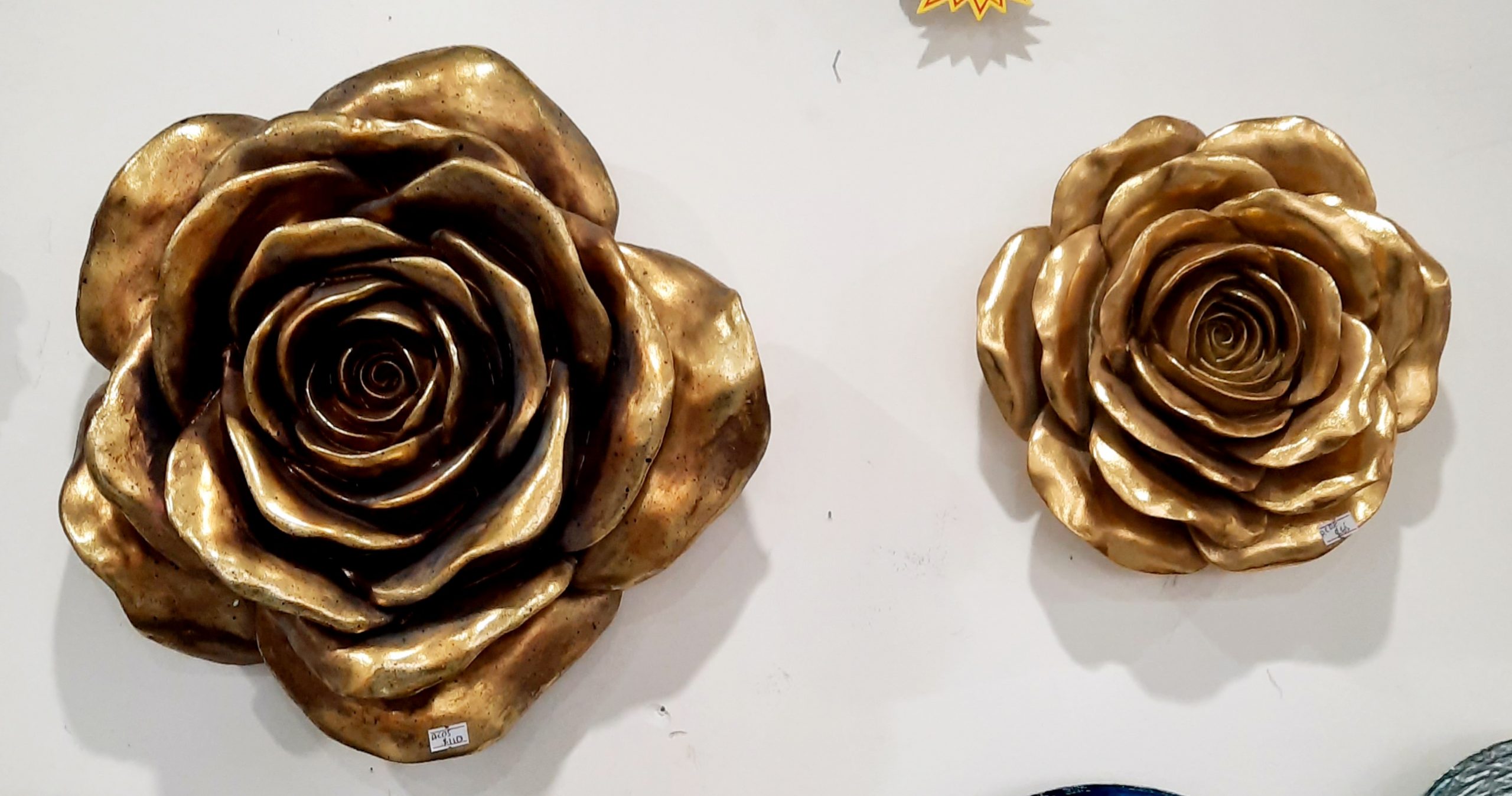 Gold Flower Wall Decor Large 41cm - Decor Guru