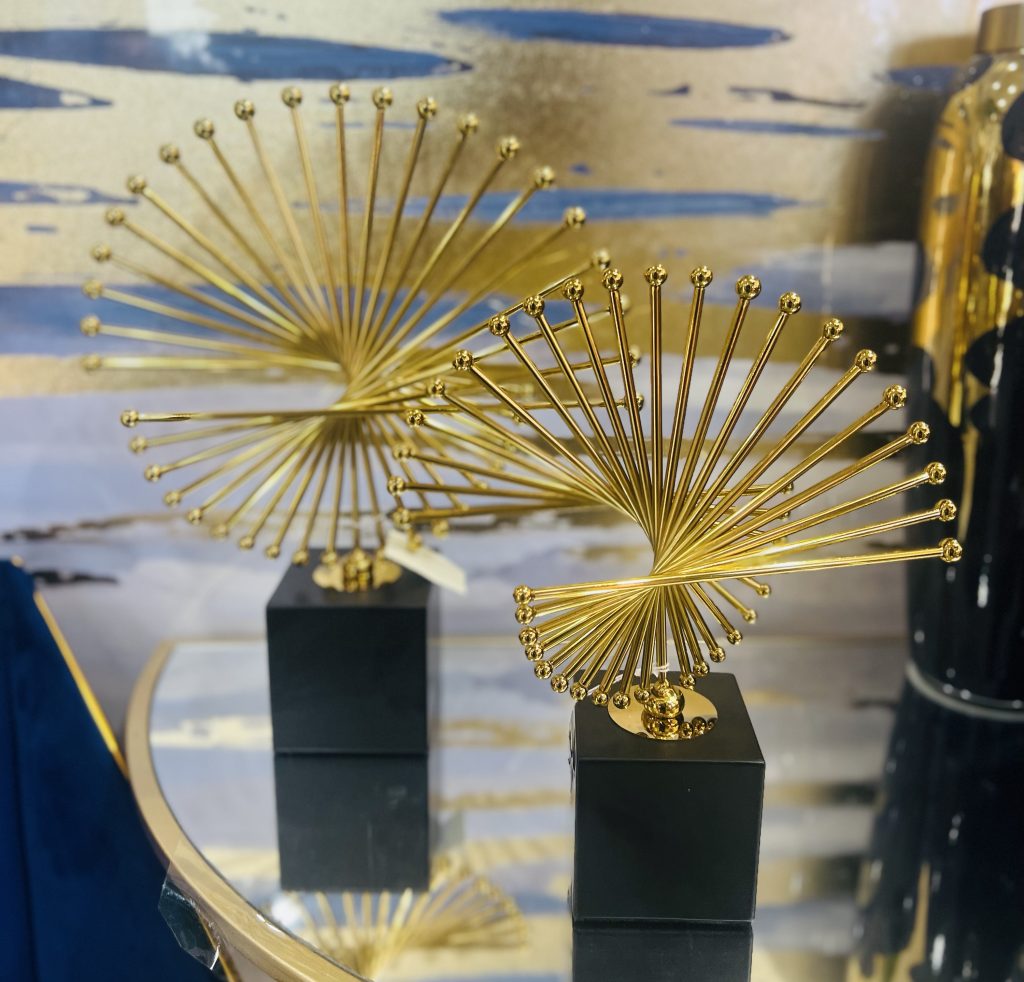 Gold Metal Decor Large 38cm - Decor Guru
