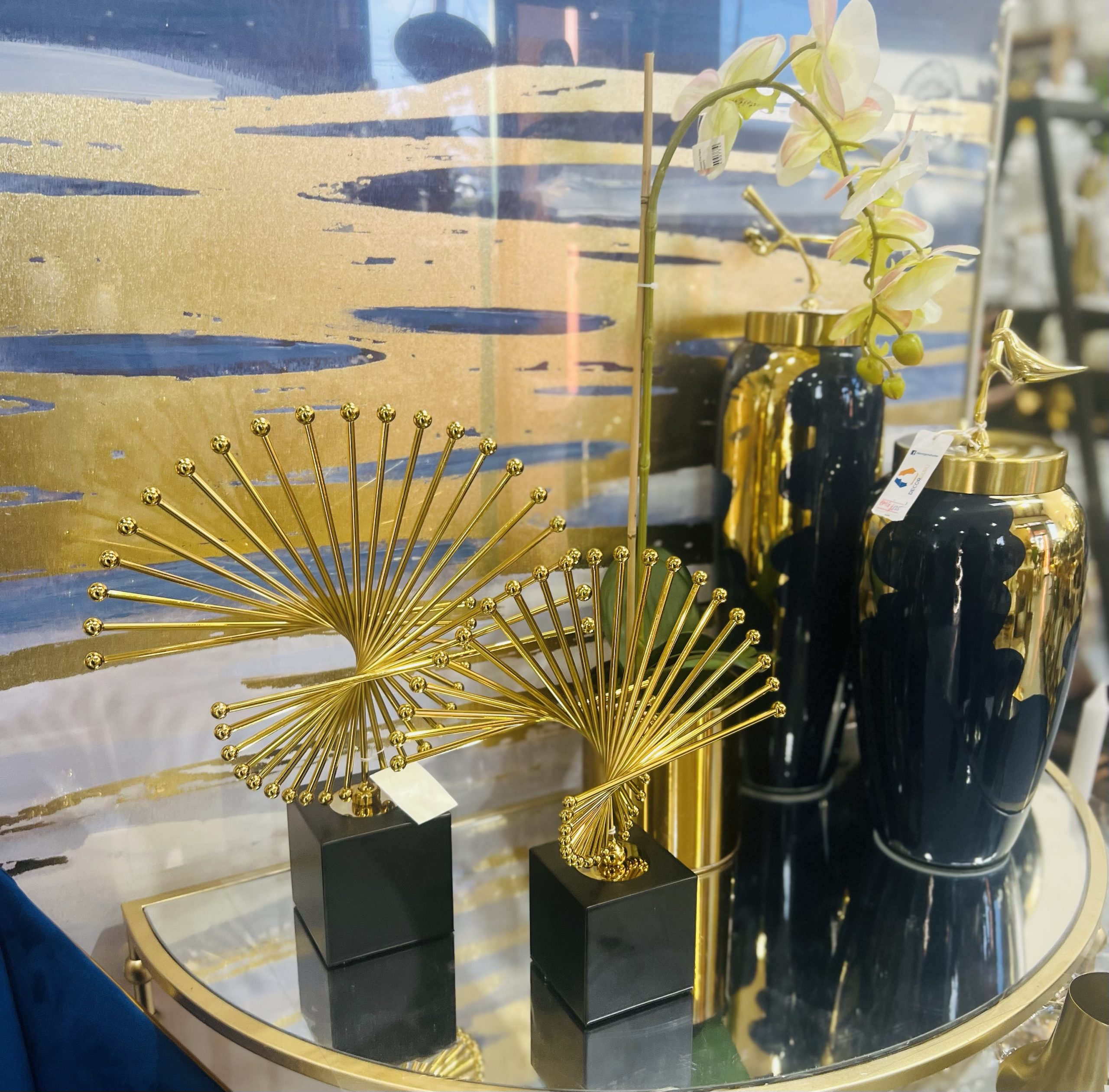 Gold Metal Decor Large 38cm - Decor Guru